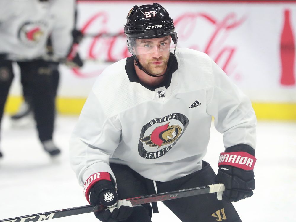 SNAPSHOTS: Centre Dylan Gambrell skates with Senators for first time ...