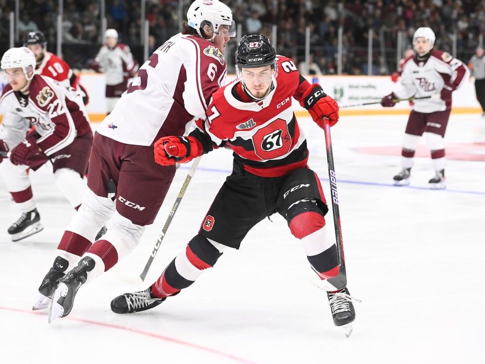 67's roar back with wild third period comeback to stay alive against ...