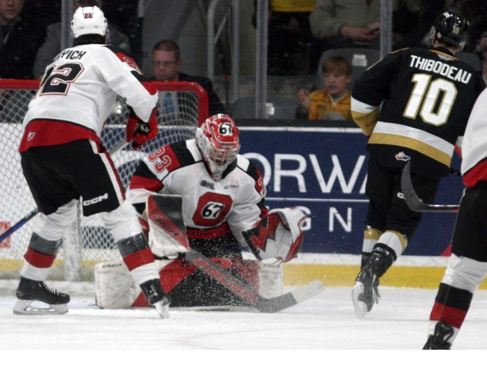 67's goaltender MacKenzie exits early in OT loss to Kingston | Ottawa Sun