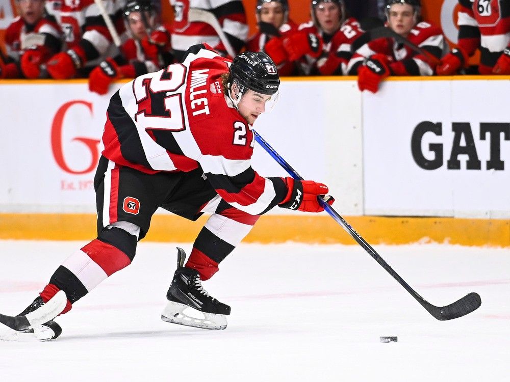 Jacob Maillet a contributor in multiple ways for the Ottawa 67's ...