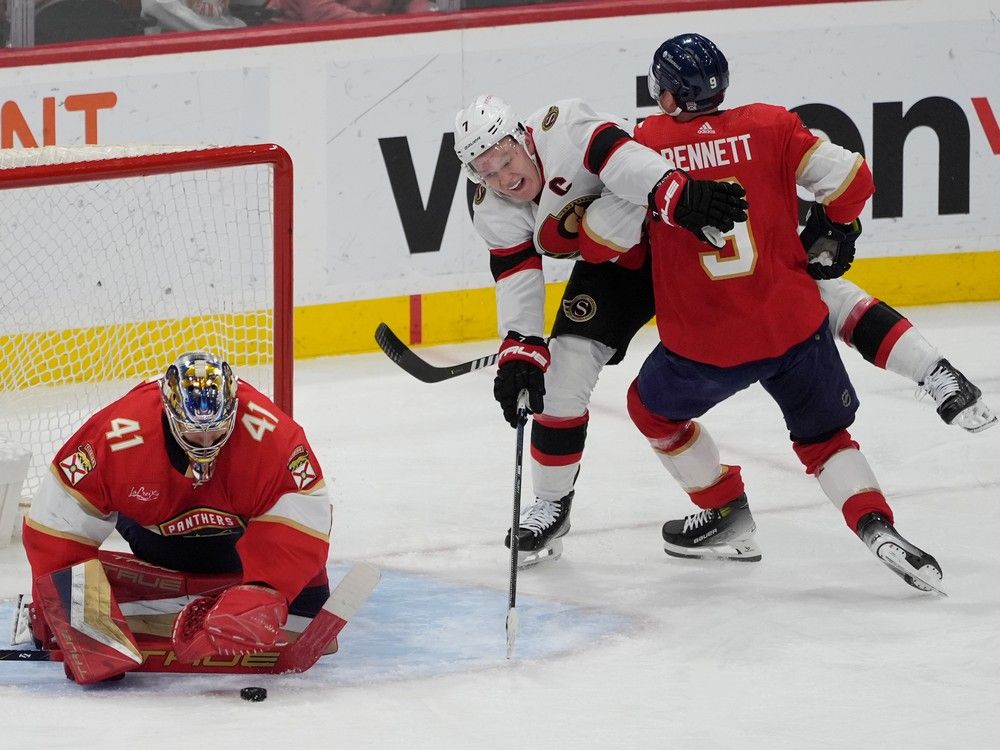 Senators shut out again, lose all four games to Florida this season ...