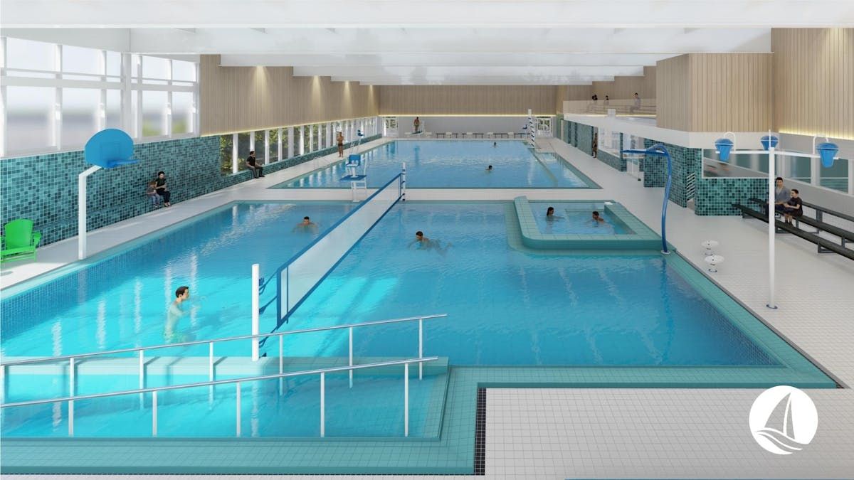 Yarmouth Mariners Centre expansion: Aquatics & fitness centres, indoor ...