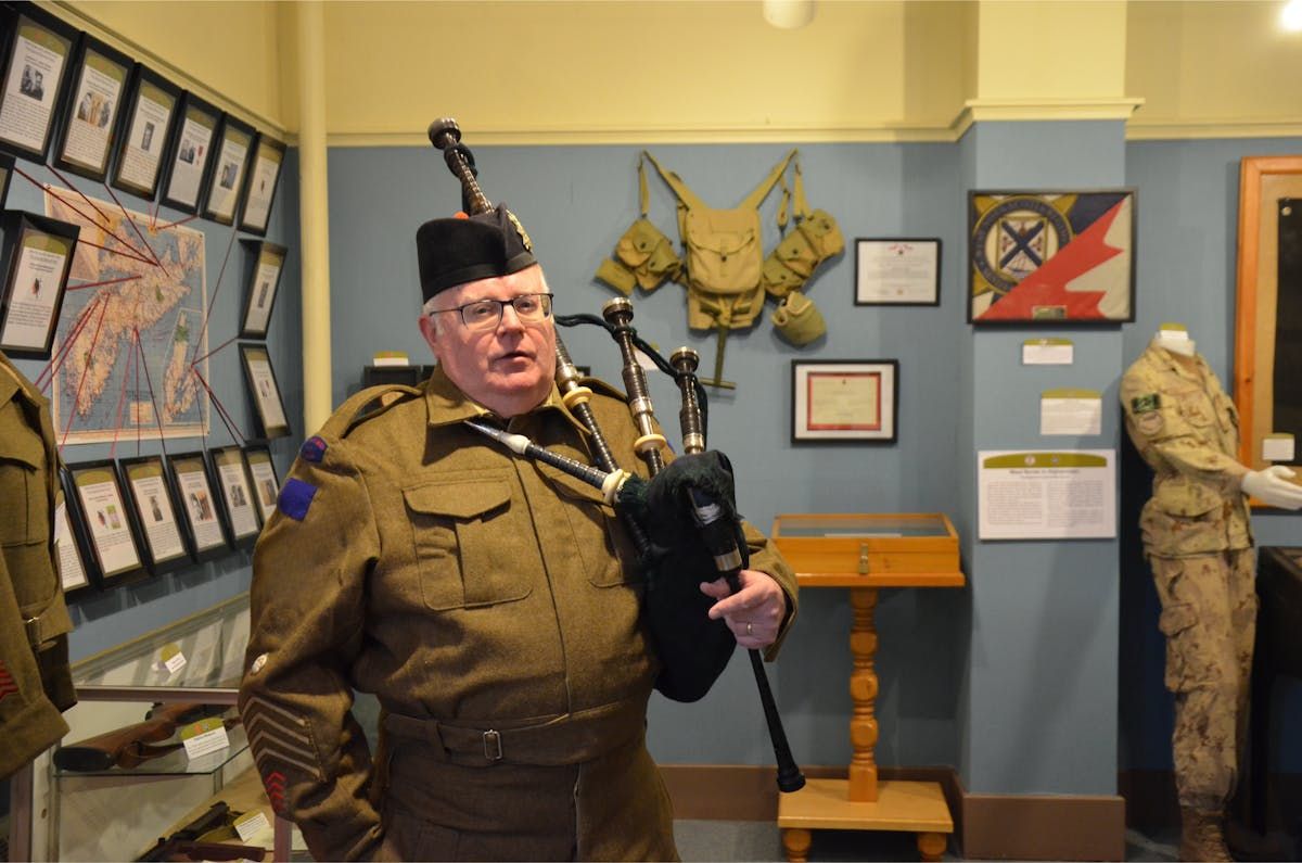 Andy Kerr, of Hampton, N.S., part of Black Watch of Canada contingent ...
