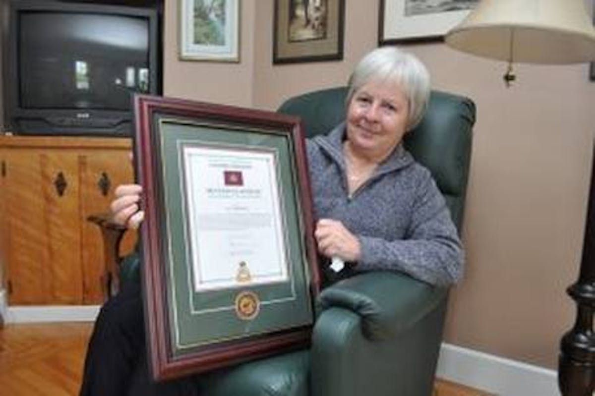 Special commendation for Truro woman | PNI Atlantic News