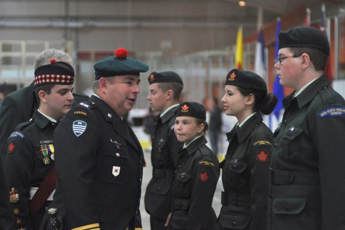 Senior cadet gives words of encouragement to fellow members Gallery ...