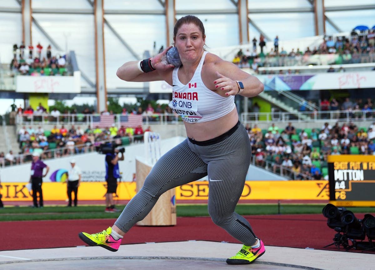 Brooklyn shot put sensation Sarah Mitton places fourth at world ...