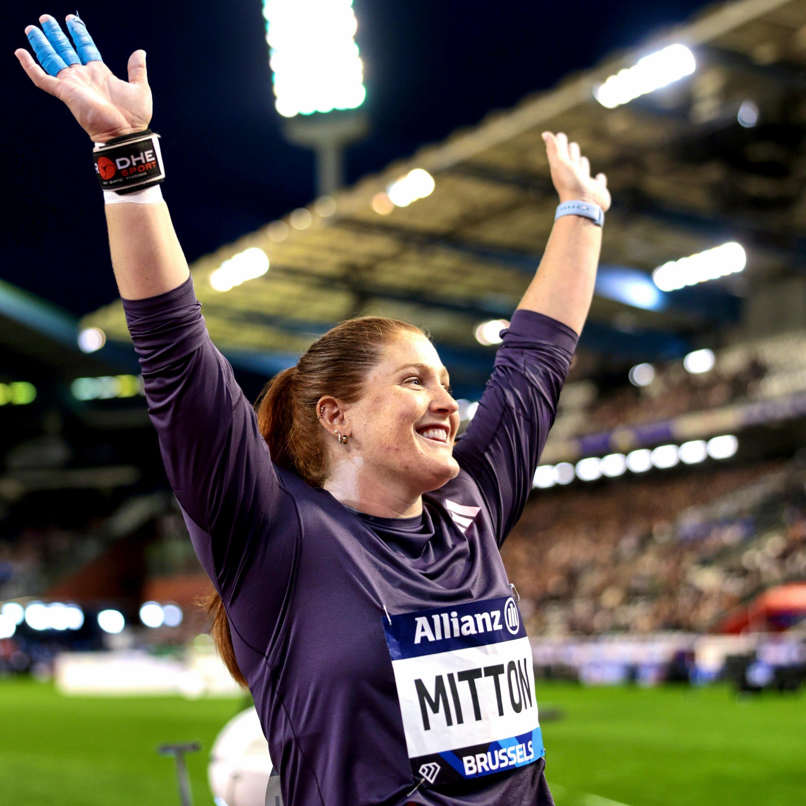 Brooklyn's Sarah Mitton wins first Diamond League Trophy shot put title ...