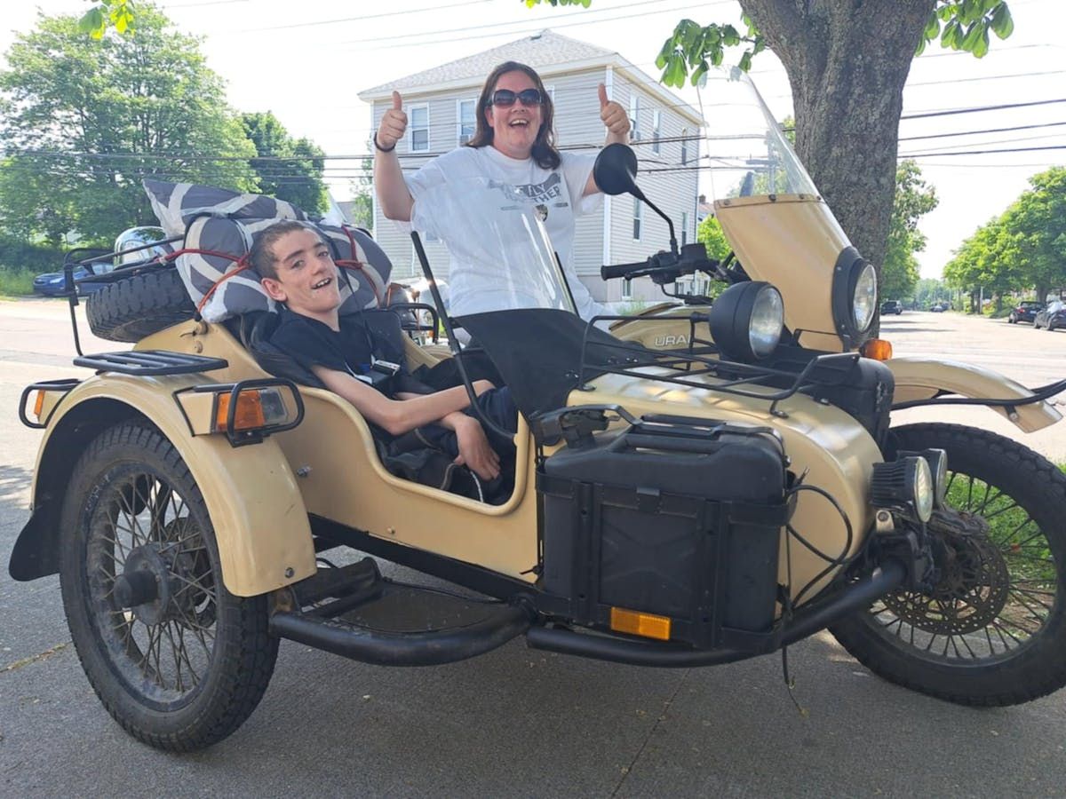 IN PHOTO: Cape Breton youth gets a special sidecar ride | PNI Atlantic News