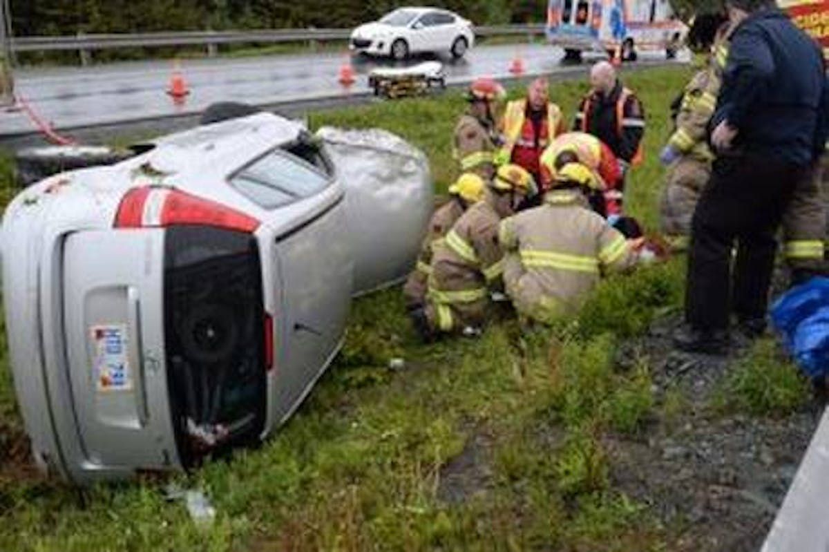 Woman and child injured in car crash on Outer Ring Road | PNI Atlantic News