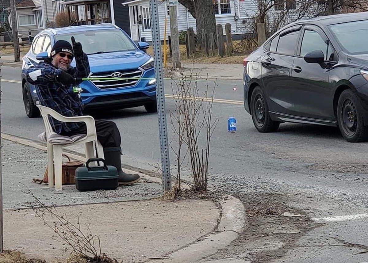 Potholes fishing: Cape Breton man finds unique way to bring attention ...