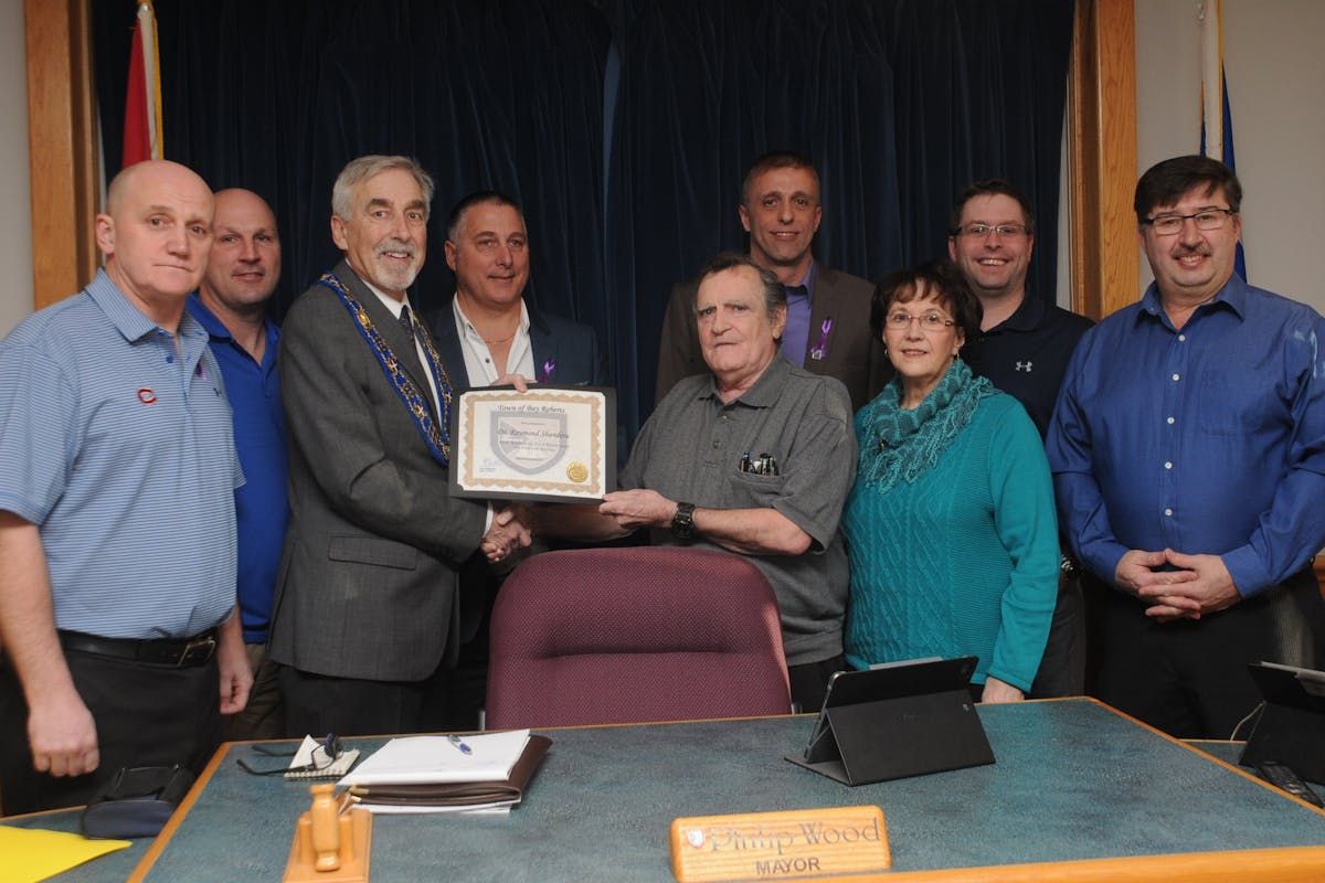 Town of Bay Roberts recognizes Dr. Raymond Shandera’s service to the ...