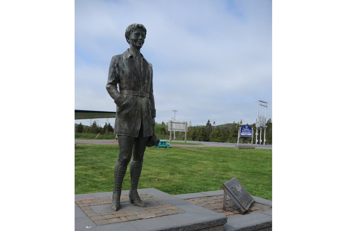Missing again: Amelia Earhart statue stolen from Harbour Grace park ...