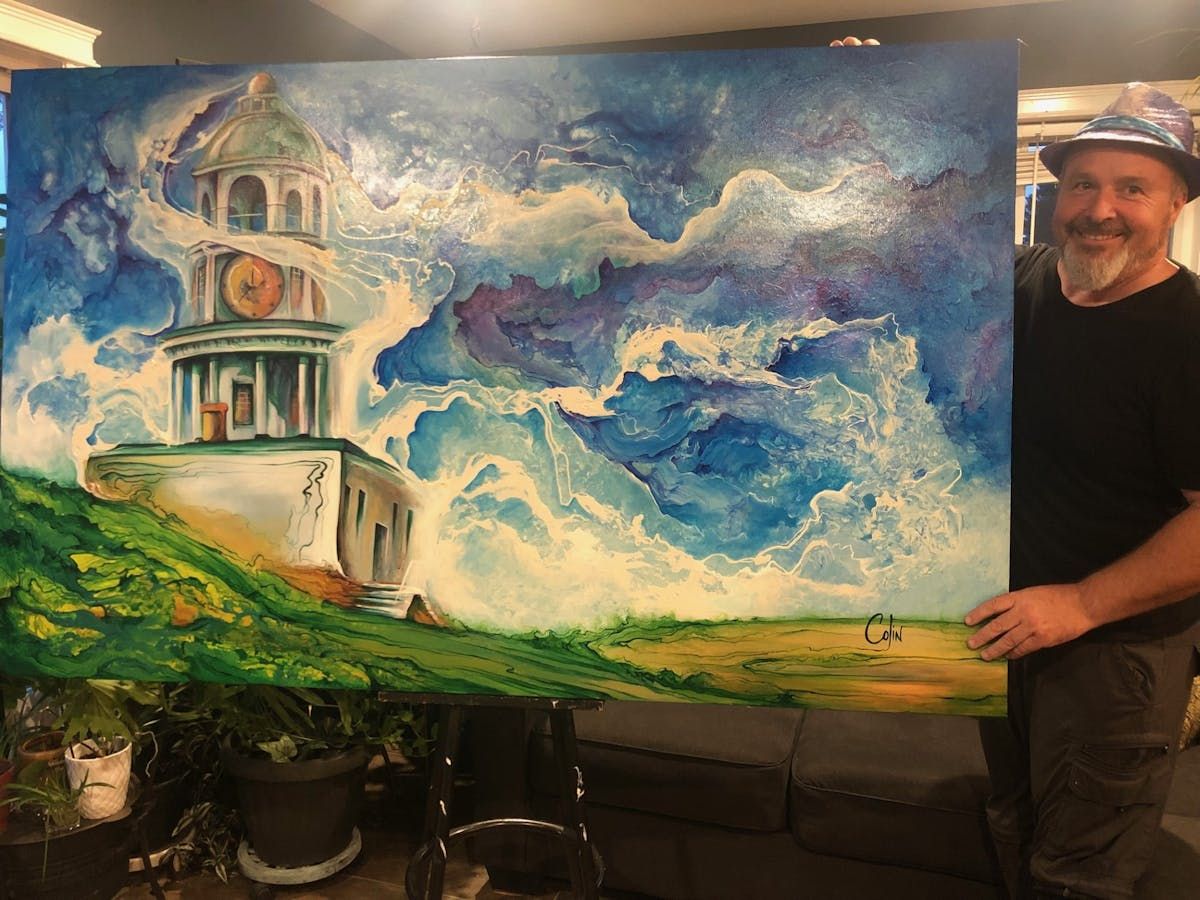 'If you don't like it, paint over it': Artist Colin Cook colouring his ...