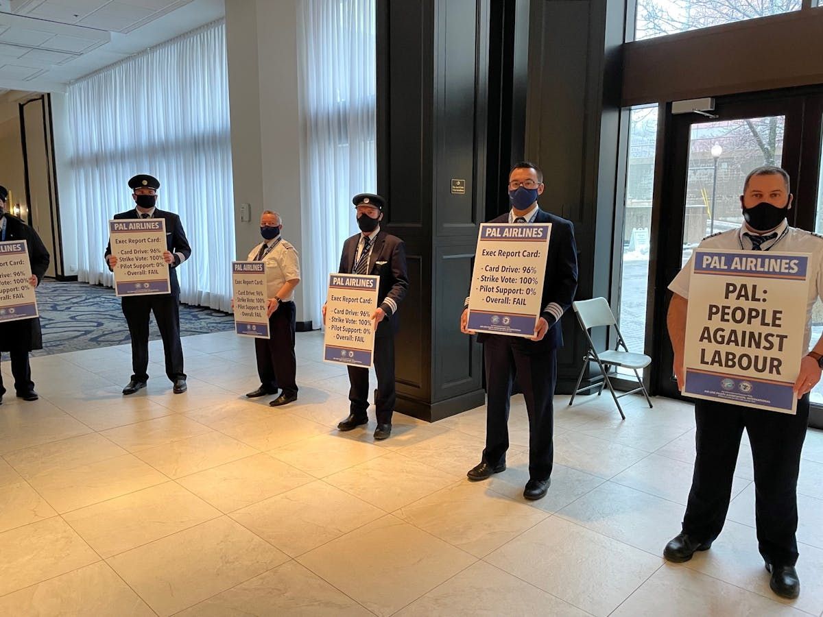 PAL Airlines pilots hold informational protest at St. John's hotel ...