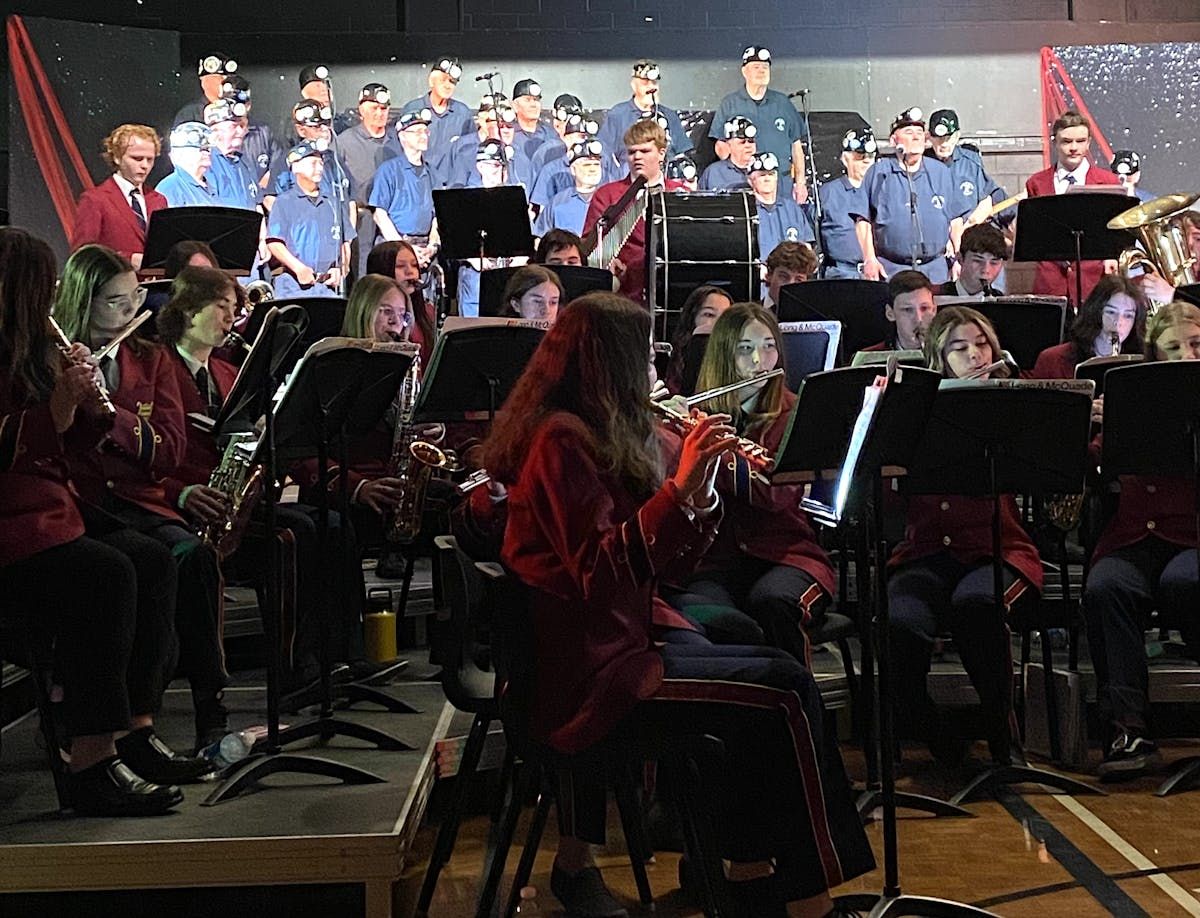 IN PHOTO: Men of the Deeps, Glace Bay High Band join forces Saturday ...