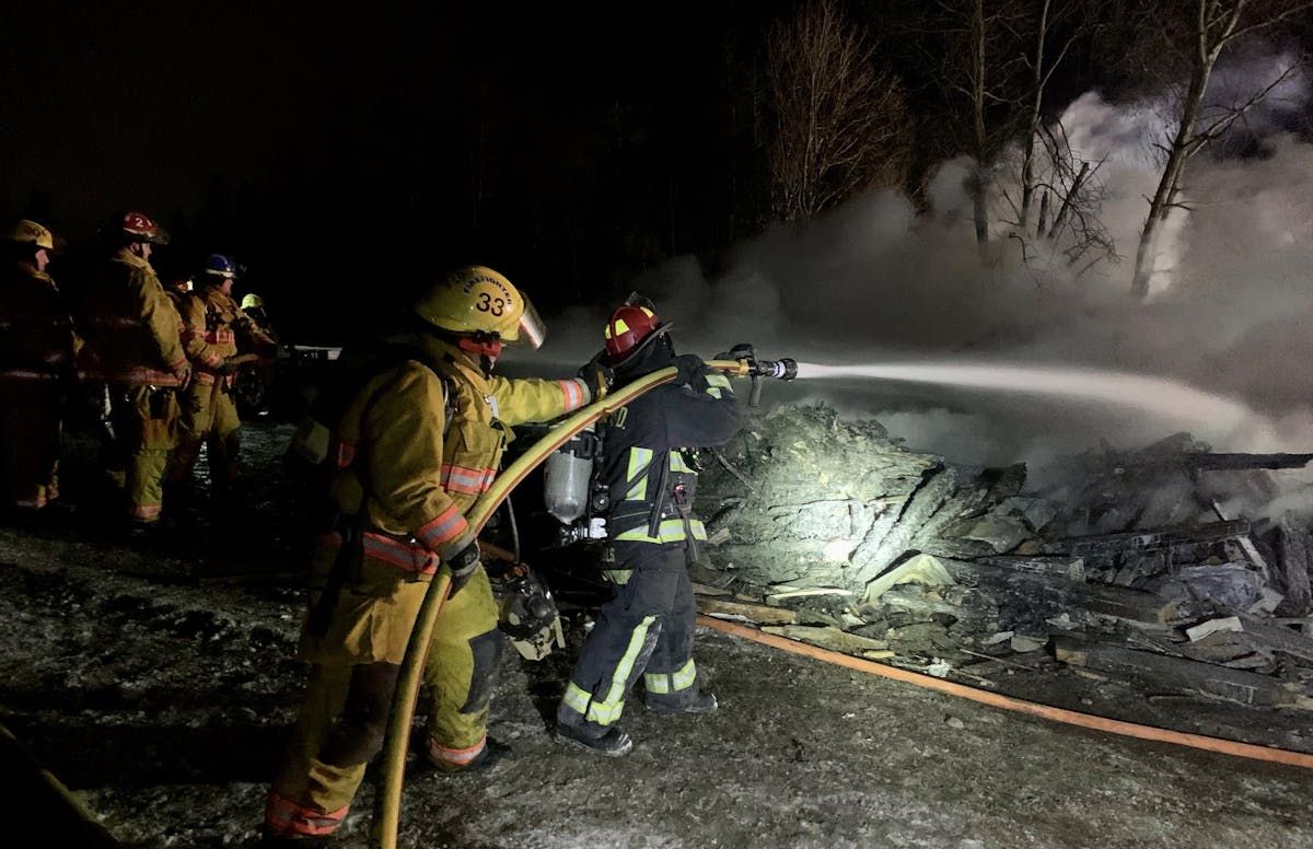 Large nighttime debris fire keeps Annapolis Valley firefighters busy ...