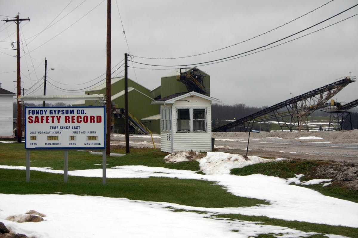Mothballed Fundy Gypsum building outside Windsor coming down | PNI ...