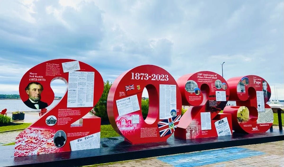 Charlottetown's big red numbers get new look honouring 150 years of ...