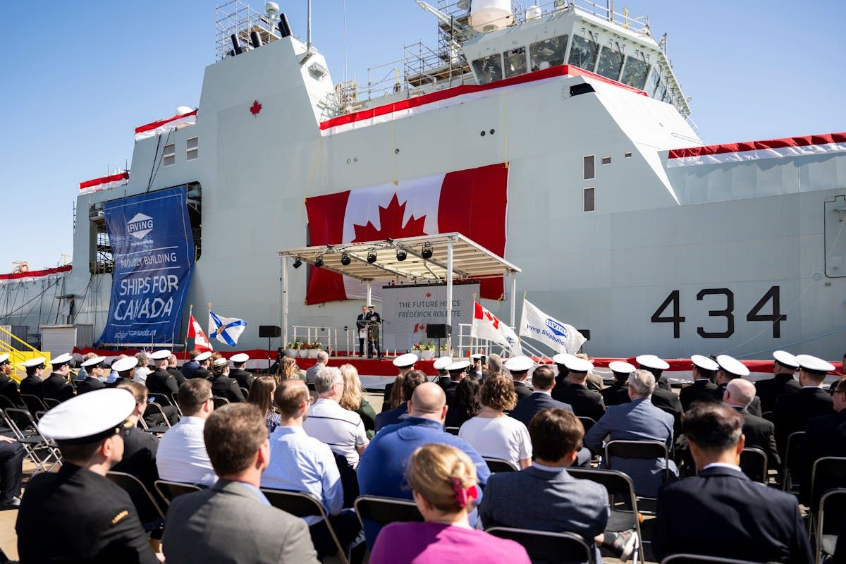 Fifth Arctic and offshore patrol vessel officially named HMCS Frederick ...
