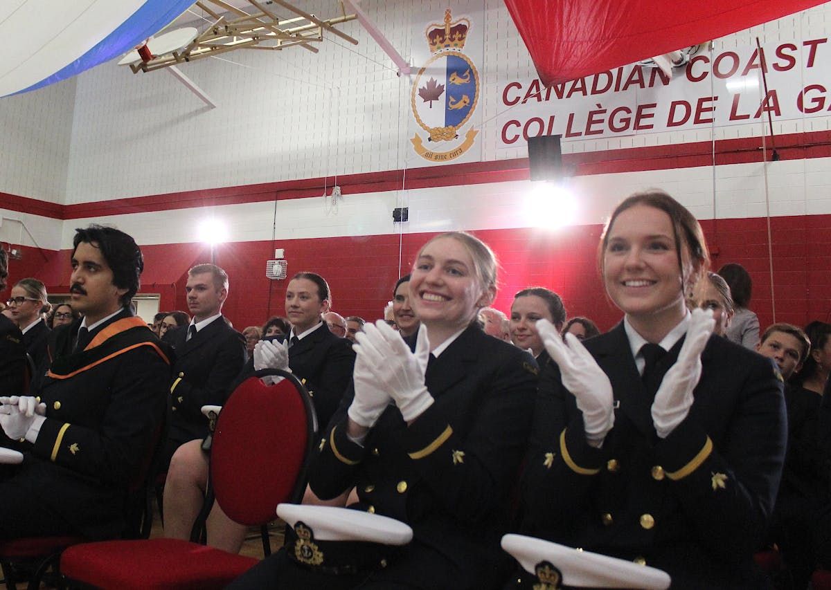 New officers walk stage at Cape Breton Canadian Coast Guard College ...