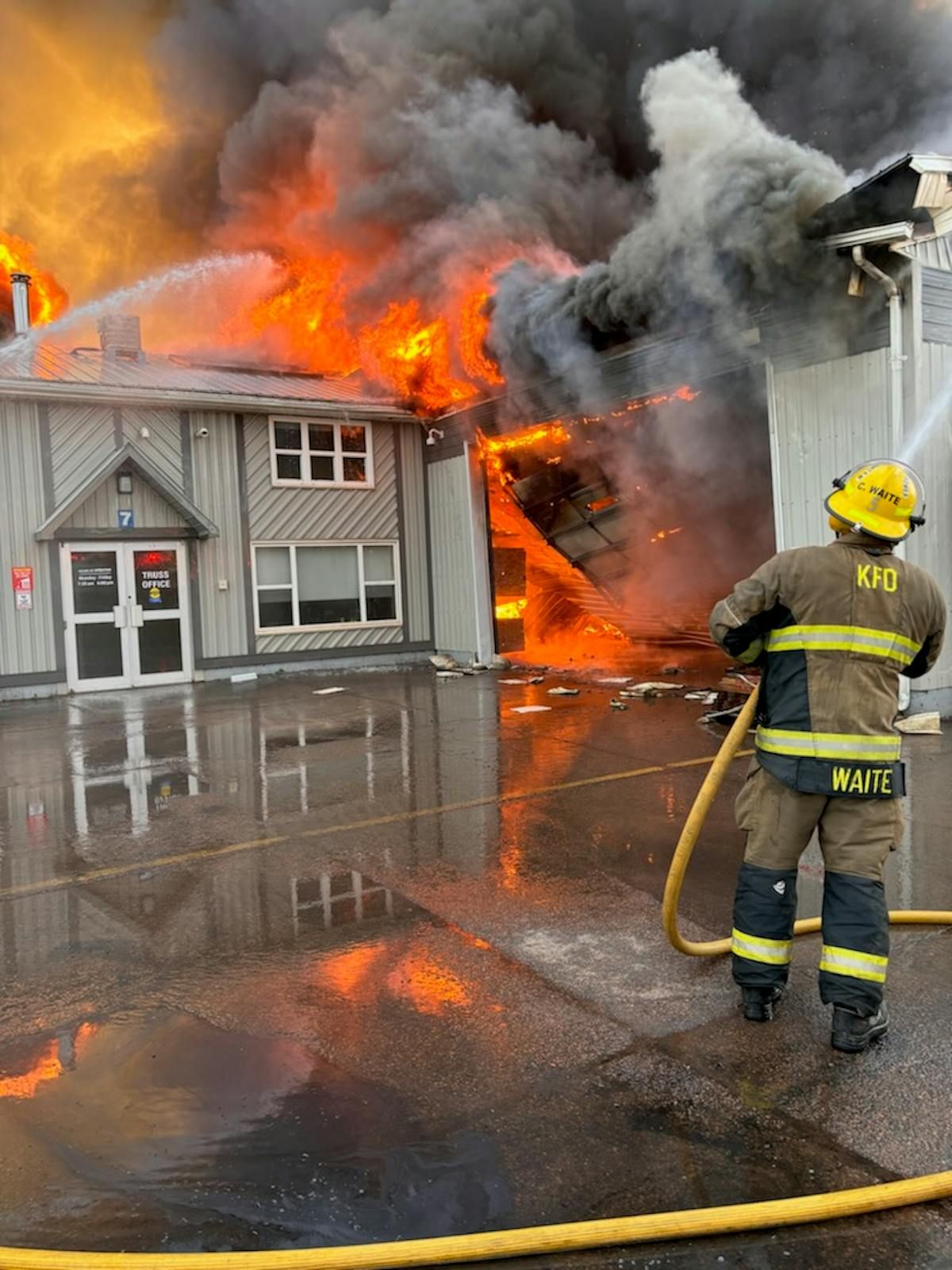 Fire demolishes central P.E.I. truss manufacturer | PNI Atlantic News