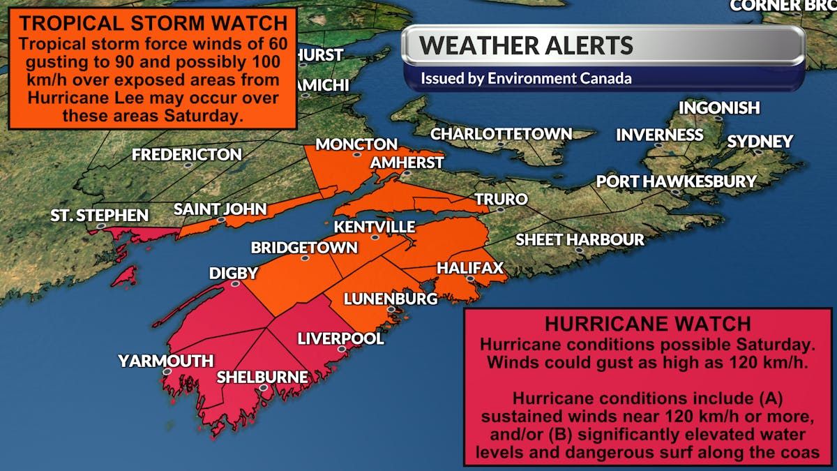 Hurricane Lee to bring high winds, storm surge to Nova Scotia | PNI ...