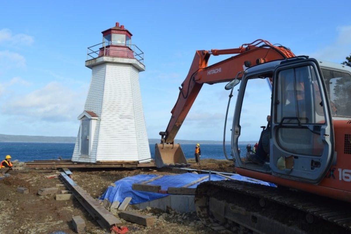 Gabarus Lighthouse moved to safer spot Gallery | PNI Atlantic News