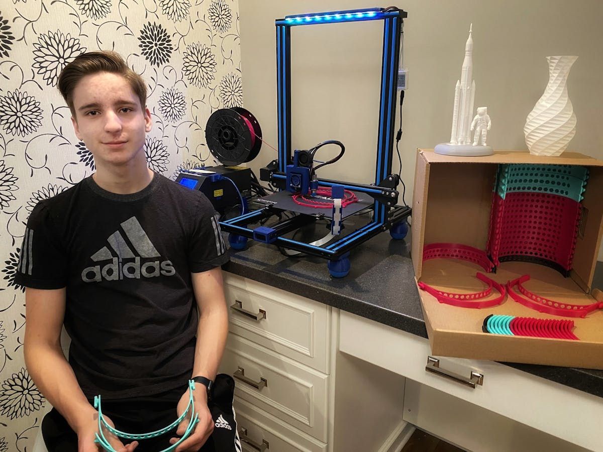 Newfoundland teen prints face shield parts to help hospitals, health ...