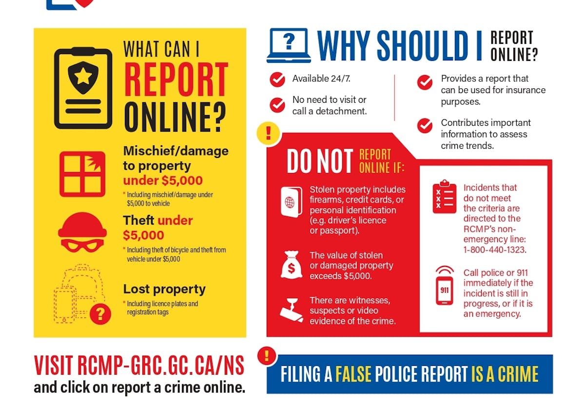 P.E.I. RCMP launches online reporting system for non-emergency crimes ...