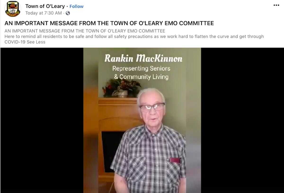 O’Leary sends message from EMO to community: stay home, stay safe | PNI ...