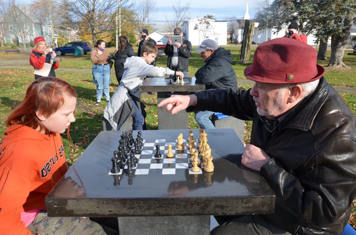 Opening of concrete chess, ping pong tables celebrated at Middleton’s ...