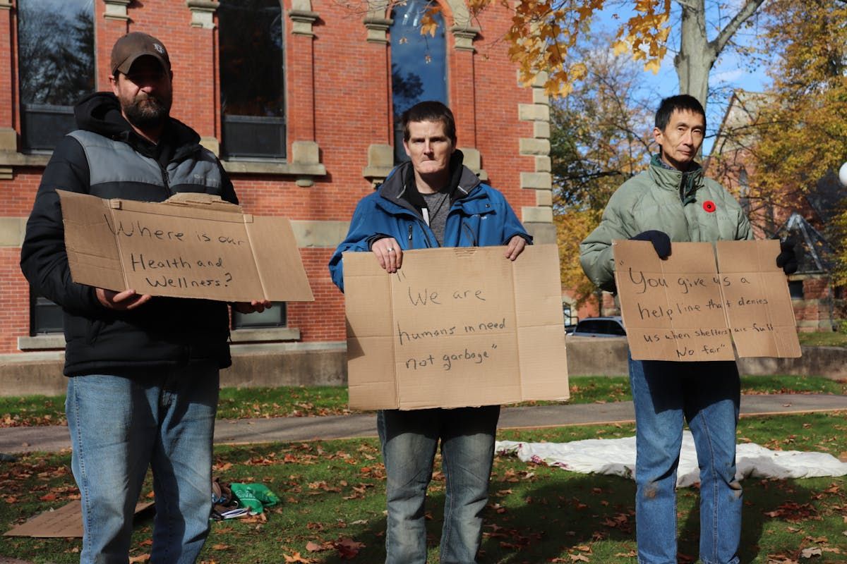 Protest in Charlottetown against homelessness raises awareness ...