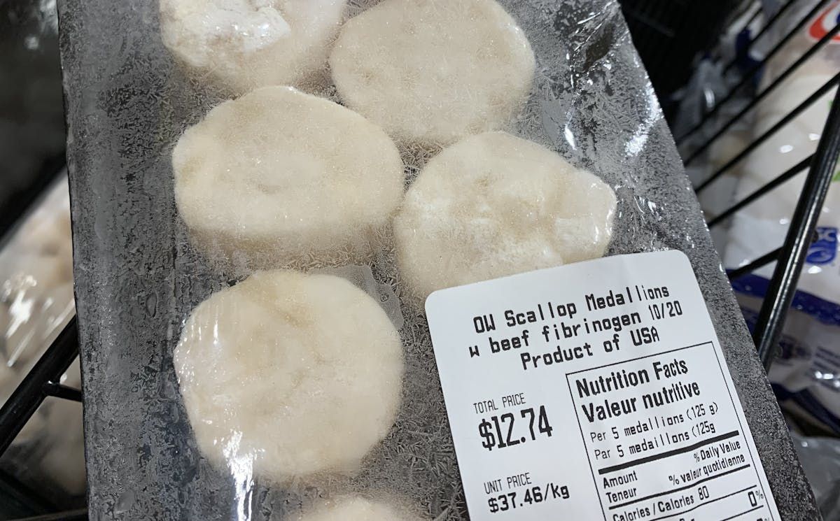 PAM FRAMPTON: Fancy some scallops with a side of beef protein 'glue ...