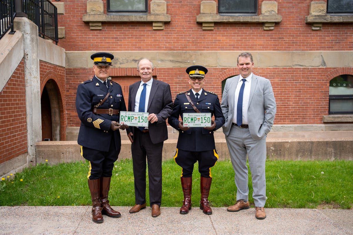 P.E.I. unveils commemorative license plate in honour of RCMP 150th ...