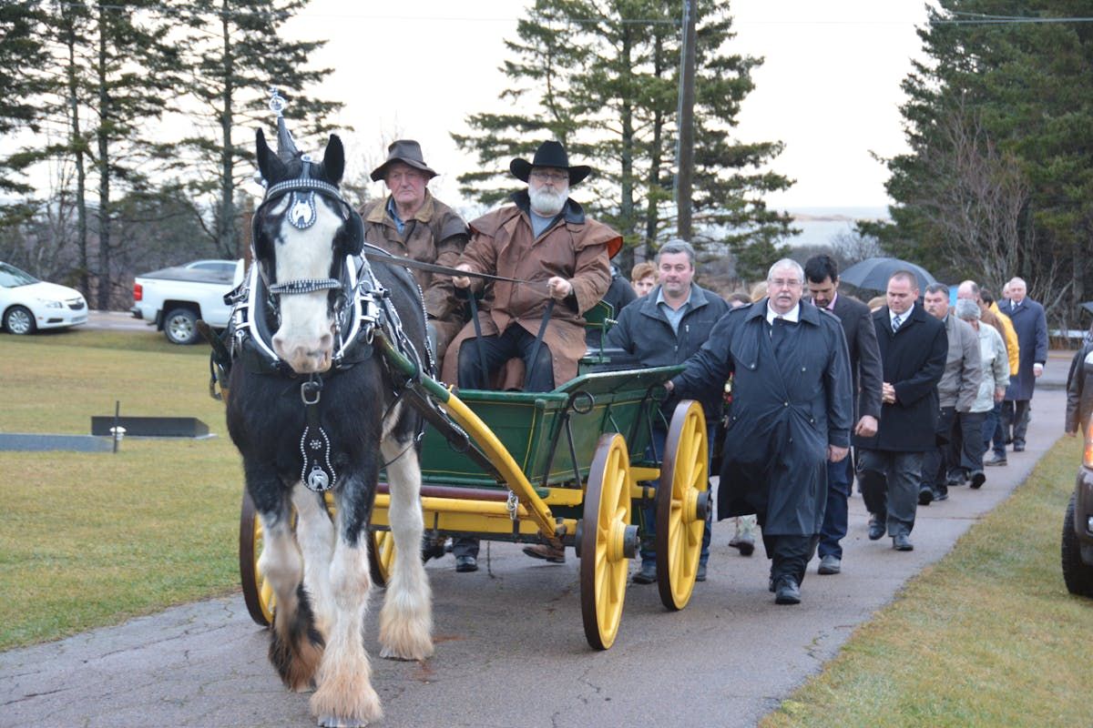 Wayne Bernard laid to rest with help from equine friend, fulfilling ...