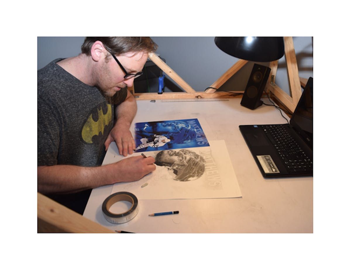 Greenfield artist Robb Scott feels he's made his way to the "big ...