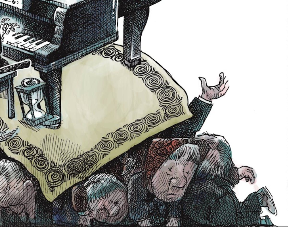 MICHAEL de ADDER CARTOON: Putin's duet with Death captures world's ...