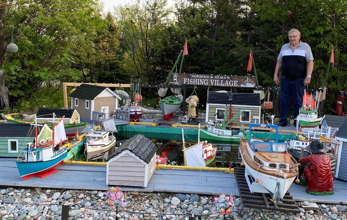 Southwest coast man has created a replica fishing village at his cabin ...