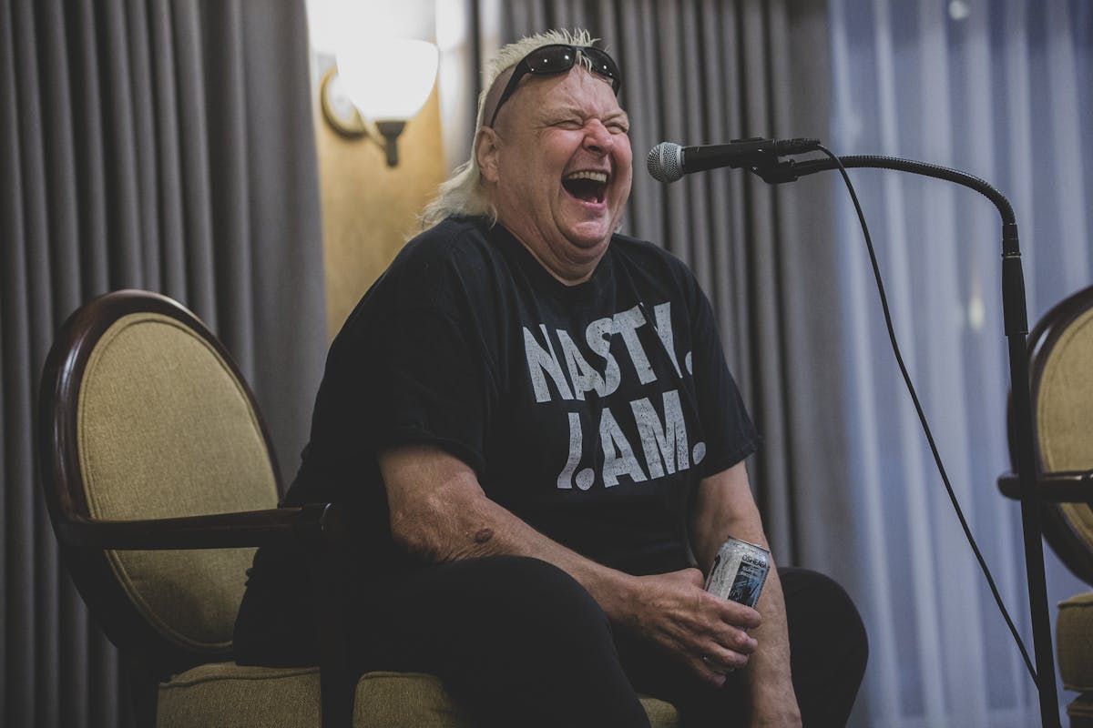 STANDALONE: Wrestling legend Brian Knobbs holds comedy show in Truro, N ...