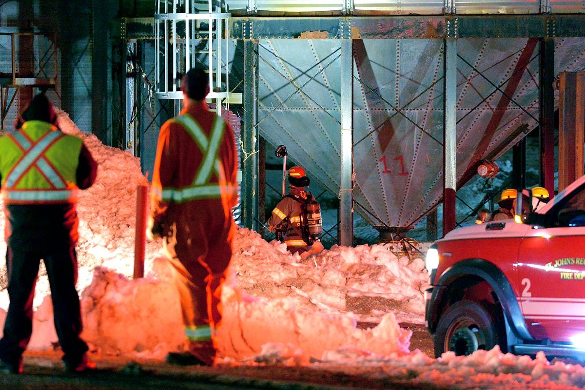 Firefighters battle stubborn silo fire at Mount Pearl feed plant ...