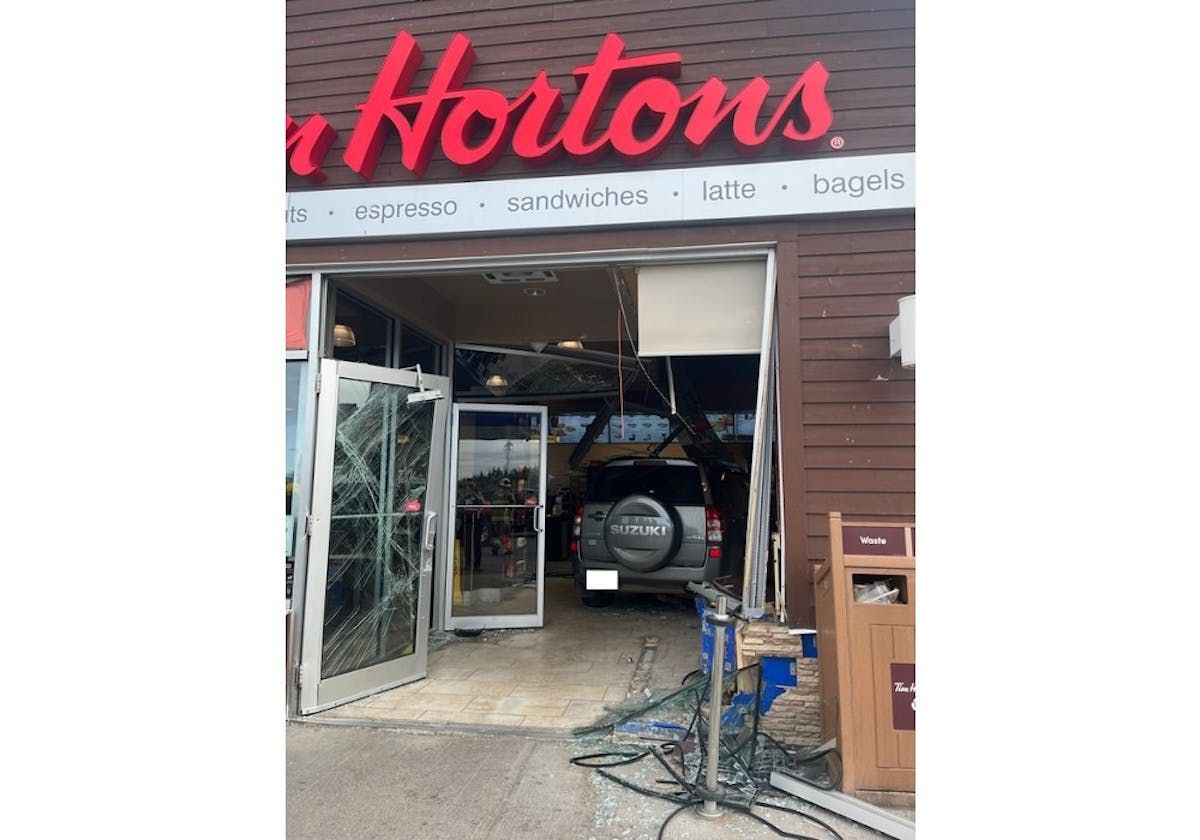 UPDATE: Patron injured following car crash into Tim Hortons in ...