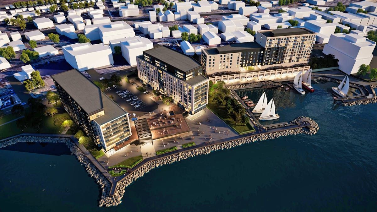 Sydney waterfront complex plans tweaked to fit budget, will include ...