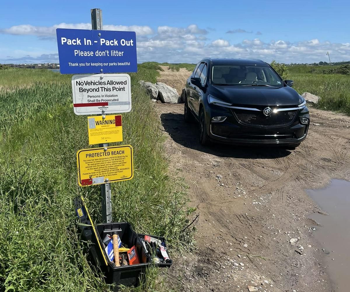 Workers installing warning signs faced confrontation from ATVers at ...