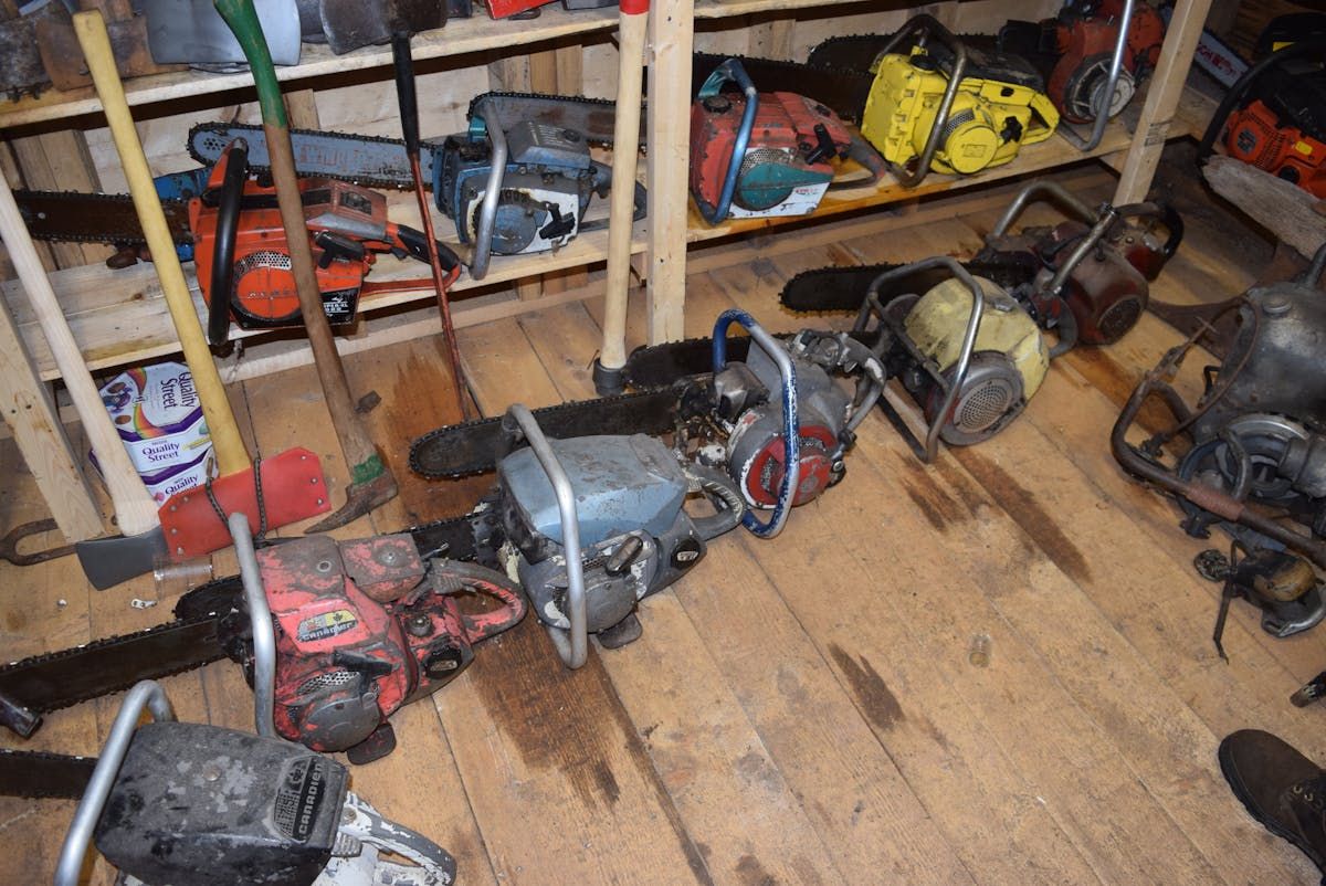 Chainsaw collection pride of ownership for elderly Nova Scotia logger ...