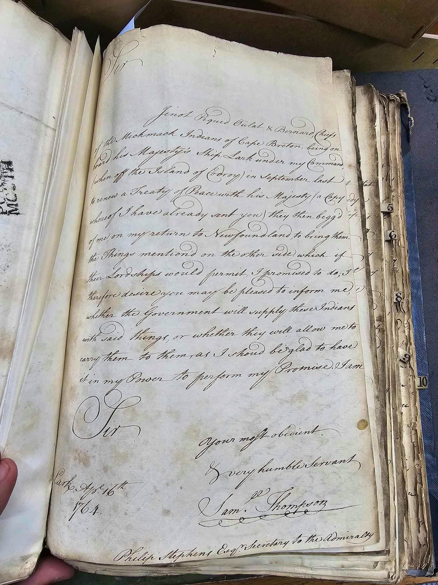 Finding proof of a treaty: Researcher finds letter in England implying ...