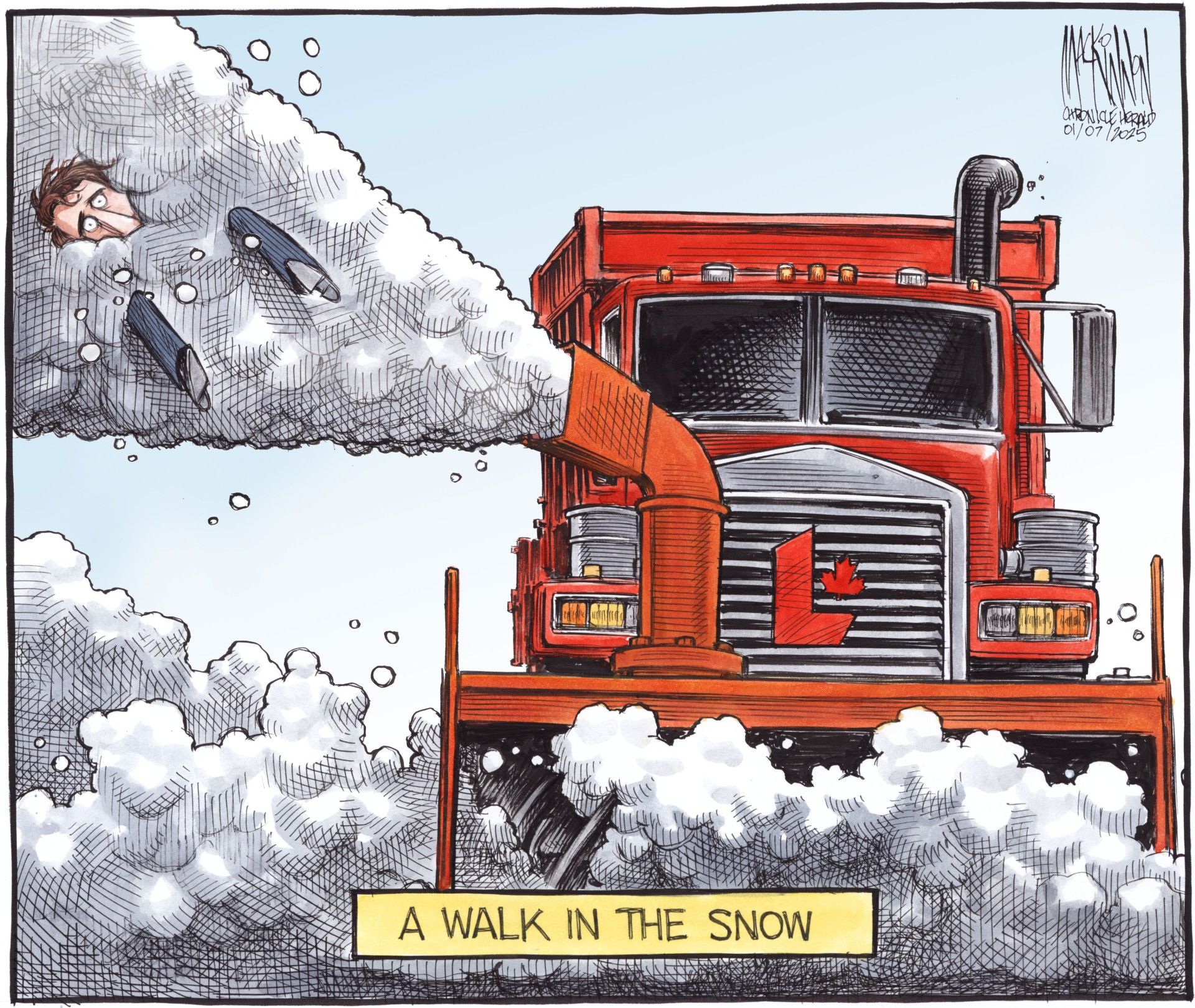 BRUCE MacKINNON CARTOON: Trudeau's walk in the snow | PNI Atlantic News