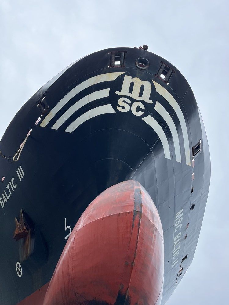 Closer look at cargo ship that ran aground in a 'lucky' spot in NL ...
