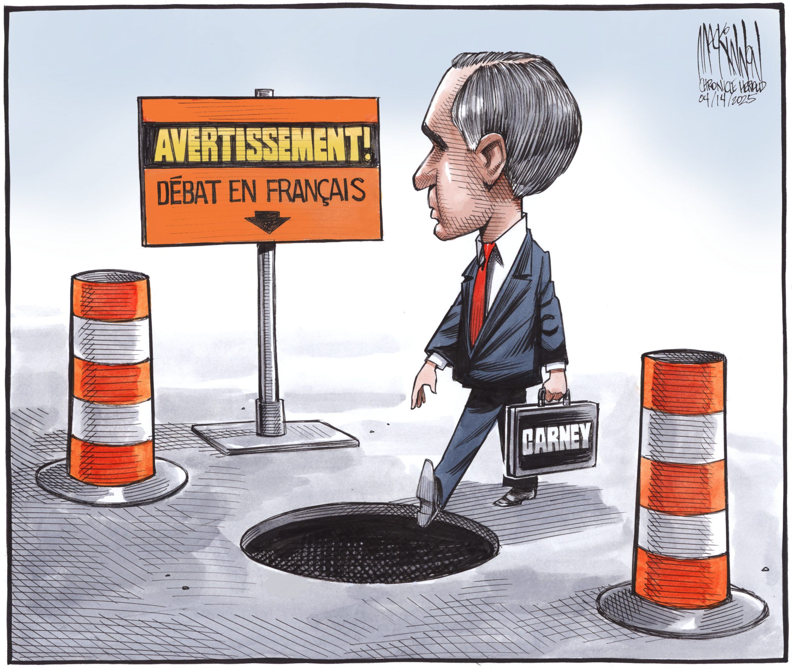 BRUCE MacKINNON CARTOON: Mark Carney’s fluency anxiety