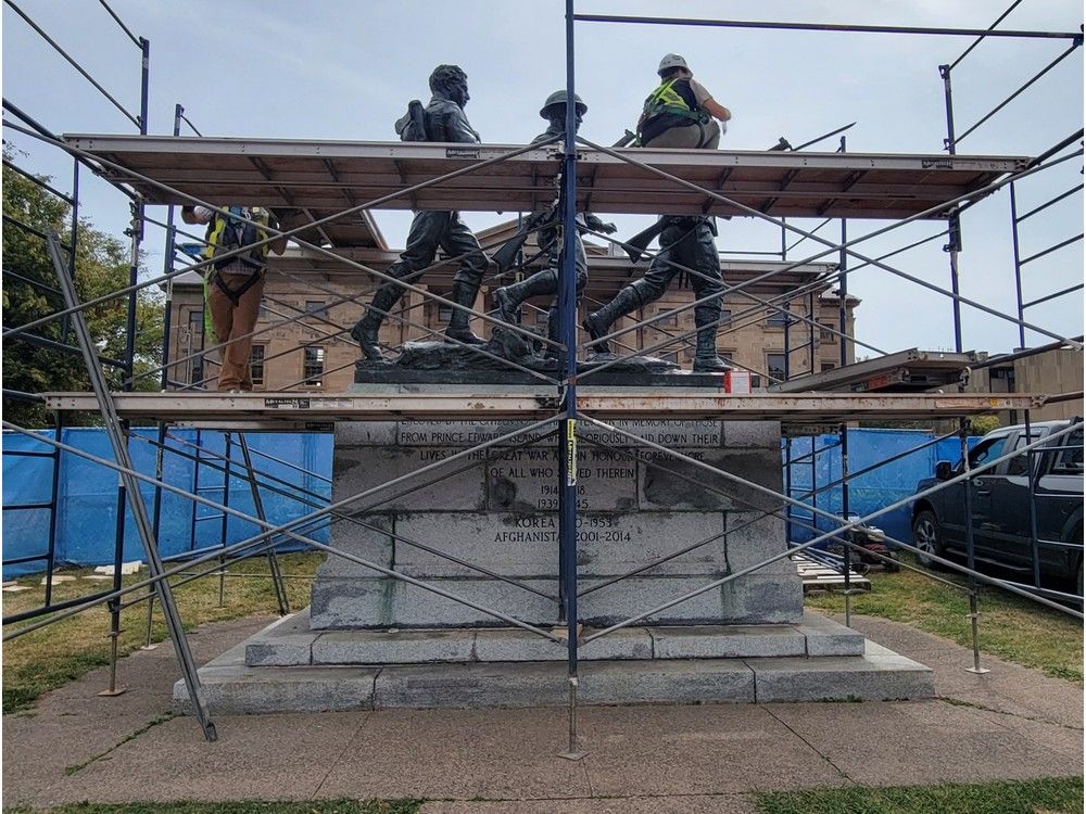 Restoration work on Charlottetown cenotaph complete | PNI Atlantic News