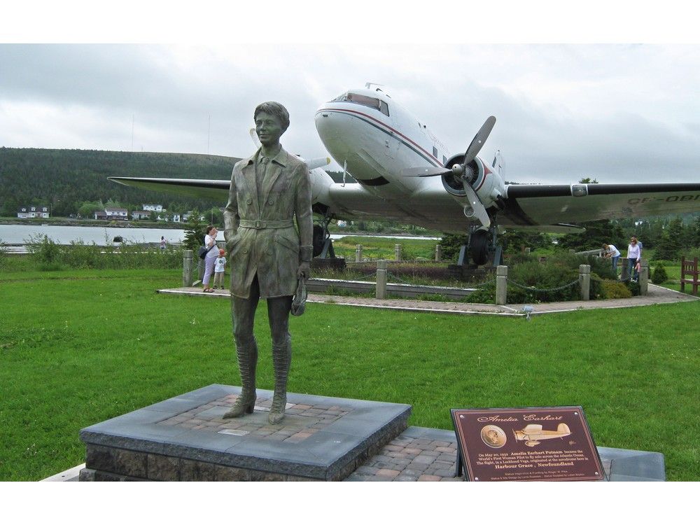 Amelia Earhart statue, stolen from Harbour Grace in April, found | PNI ...